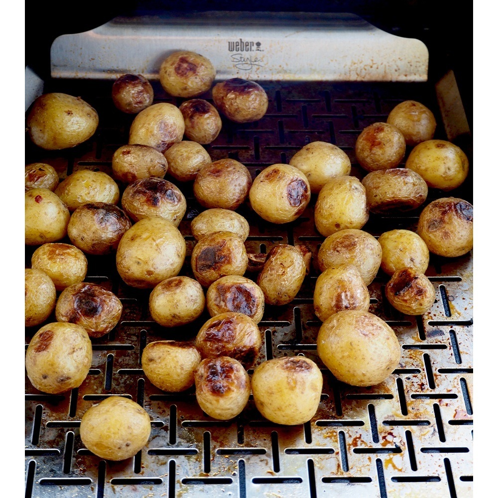 Vassoio Inox Deluxe, 30 x 45 cm Weber – 6435 – Mondo Verde Garden