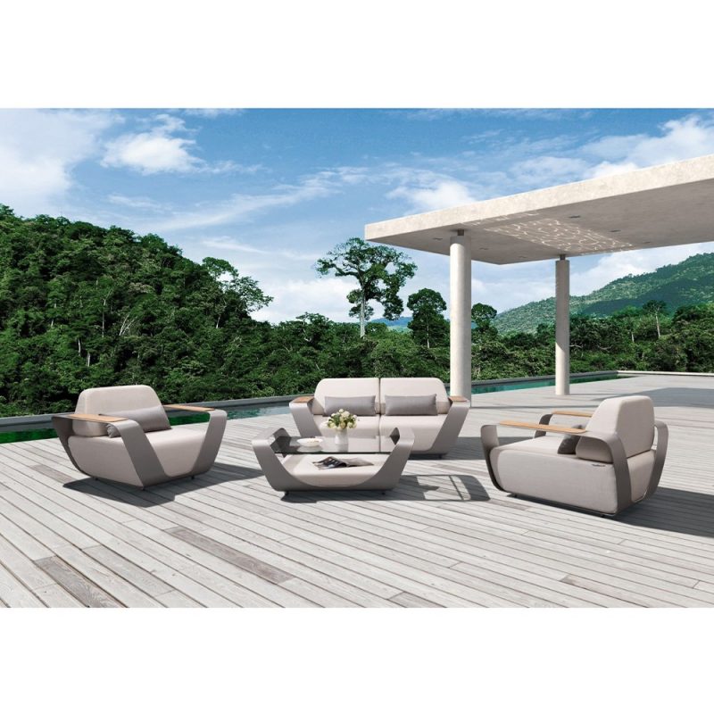 Salotto da Esterno Onda in Alluminio Higold – Silver – Mondo Verde Garden