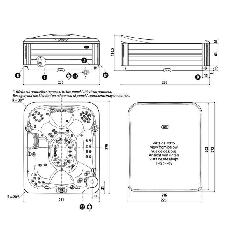 Minipiscina Idromassaggio Jacuzzi® J-495™ – Modern Hardwood – Mondo ...