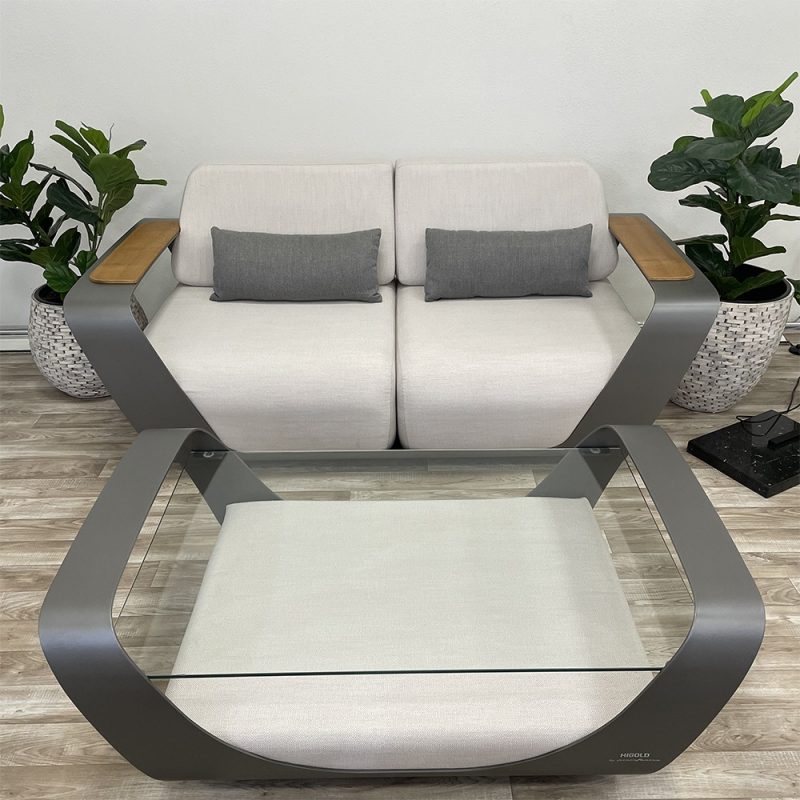 Salotto da Esterno Onda in Alluminio Higold – Silver – Mondo Verde Garden