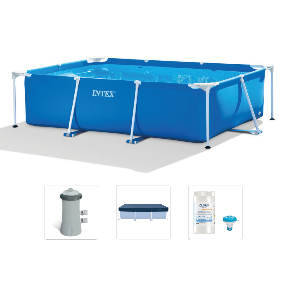 Piscina Intex Frame 300 x 200 x H 75 cm – 28272 con Kit a Cartuccia ...